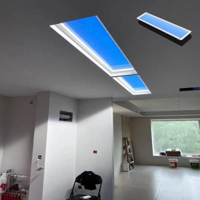 China 110V Dimmable CCT Change Artificial Skylight Window - 25cm Ultra-Thin LED Sky Ceiling Light with 45° Beam Angle for sale