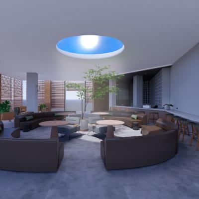 China Artificial LED Sky Ceiling Panel Light 100W 10000lm CRI>95 IP65 220V for sale