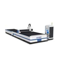 China Stainless Steel Aluminum Metal Head Fiber Laser Cutting Machine for sale