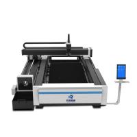 China Metal Tube And Plate 3015 Fiber Laser Cutting Machine With Rotary Device for sale