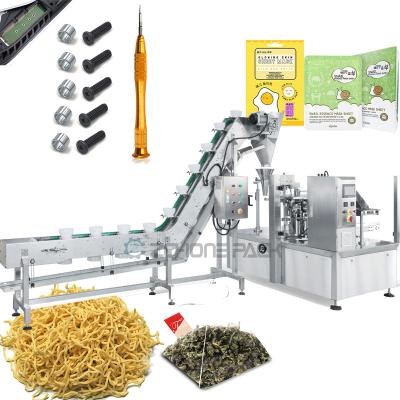 China Eight Station Bag Feeding Machine With Bowl Elevator Semi Automatic Manual Feeding for sale