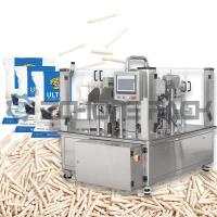 China Cat Litter Packaging Machine Granule Solid Intelligent Weighing Discharging Sealing Dust Sweeping Vacuuming for sale
