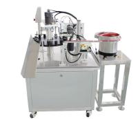 China Double Head Nozzle Bag Filling and Capping Machine with One Person Hanging Bag for sale