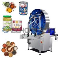 China Granule Solid Canned Candy Filling Machine Production Line Bottle Cutting Machine Labeling Machine for sale