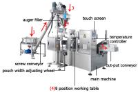 China Activated Carbon Powder Packaging Machine Premade Bag Self-supporting BagOpen ZipperAutomatic Dust Removal for sale