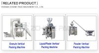 China Vertical Liquid Paste Packaging Machine with Four-Side Sealed Bags Paper/Plastic Film Automatic Filling & Sealing 220V/380V for sale