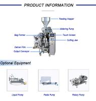 China Vertical Liquid Paste Packaging Machine with Four-Side Sealed Bags Paper/Plastic Film Automatic Filling & Sealing 220V/380V for sale
