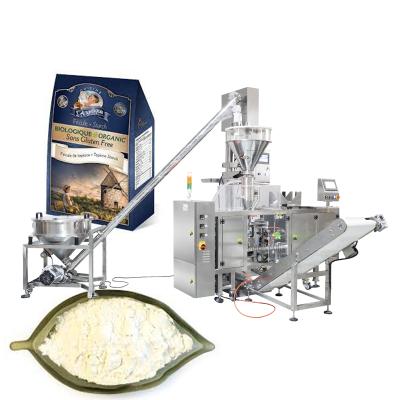 China Automatic Powder Filling, Sealing & Labeling Machine for Food & Commodity Grade Plastic Pouches with Motor-Driven System for sale