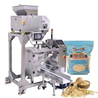 China Automatic Filling Labeling Machine for Food Items (Nuts Rice Potato Chips Candy Biscuits) Plastic Doypack Bags for sale