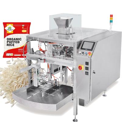 China Automatic Zipper Stand-Up Pouch Packaging Machine with Bearing for Food Granules/Solids Plastic Film Packaging for sale