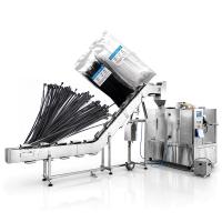 China Long Strip-Shaped Cable Tie Products PE Flat Bag Packaging Machine for sale