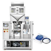 China Rotary Premade Pouch Packing Machine with 4-Head Weigher for Sugar Salt Coffee Granules Snacks Auto Weighing Sealing for sale