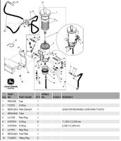 China RE60021 Generator Parts , Fuel Filter Element, 0.236kg for sale