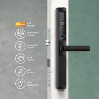 China Wifi Fingerprint Code Magnetic Electronic Intelligent Door Lock 38-90mm for sale