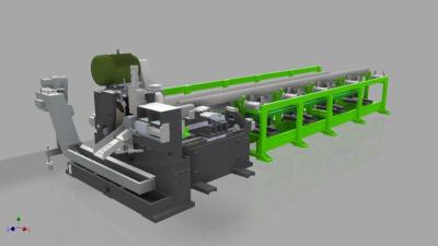 China Electric 7.5kw 150r/Min Automatic Circular Saw Machine With Bar Feeder for sale