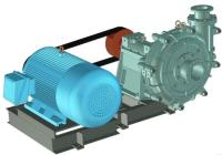 China Electric 37kW 576m3/h Sewage Slurry Mud Pump Low Abrasion 150ZBQ-400 for sale