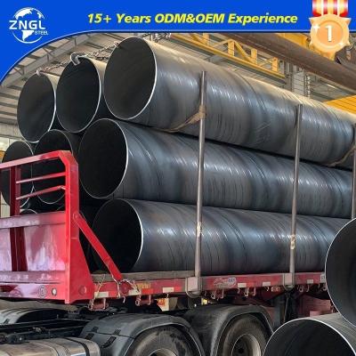 China Round API 5L X42 X52 X56 X60 Large Diameter Carbon Ms Sawh Welded Spiral Tube Pipe as customer required for sale