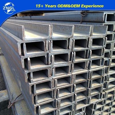 China 6mm-16mm mild Carbon Steel U Channel Profile Q235B Q345 for sale