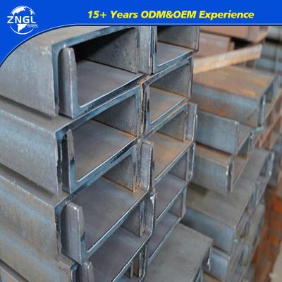 China Hot Cold Rolled Mild Steel Profiles Gi Carbon Steel C U Channel with Galvanized En S235jr S355jr A36 Ss400 Purlin for sale
