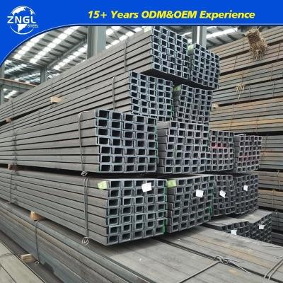 China Carbon Steel U Channel with Black Galvanized Finish Ss400 A36 S235jr S275jr Q235 Q345 for sale