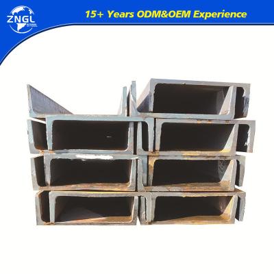 China Carbon U Channel Steel Q235 SS400 ASTM A36 ST37 S235jr S355jr for Building Structures for sale