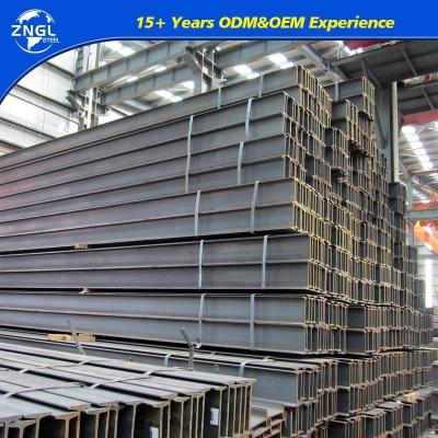 China Q235 Welded Structural H Steel Flange Thickness 8mm 64mm Ss400 Prime Structural I Beam for sale