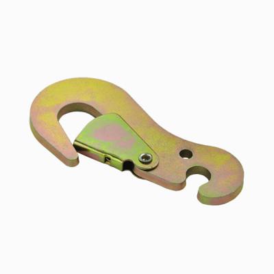 China High Quality New Style Factory Safety Cargo Gold Flat Buttle Hoist Hook For Tie Down for sale
