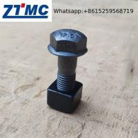 China Excavator Or Bulldozer Track Bolts And Nuts Flat Head Style 12.9 Grade for sale