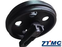 China 35MnB Material Roll Forged Mini Excavator Front Idler OEM Replacement for Sumitomo and Case Models Part Number No KAA11760 for sale