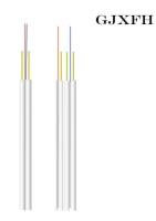China LSZH PVC FTTH Drop Fiber Optic Cable 4 Core Single Mode FRP Strength for sale