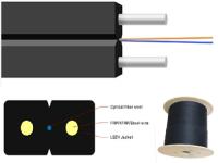 China GJXH-2 G657A2 Indoor FTTH Drop Cable Single Mode Fiber 1km Flame Retardant Sheath for sale