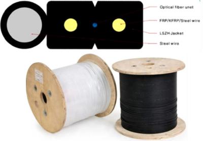 China 2 Core G657A1 Outdoor Ftth Drop Cable LSZH Jaket With Wooden Drum for sale