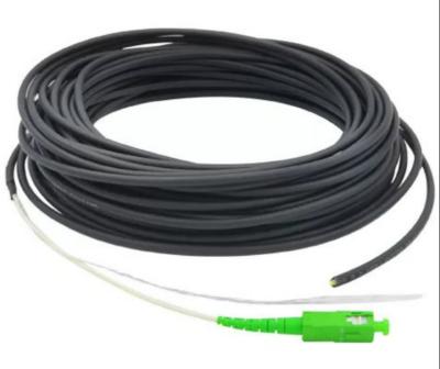 China Black LSZH sheath SC APC FTTH Patch Cord FTTH Drop Cable 50M 20M SC UPC for sale