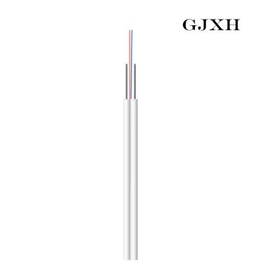 China G657A1 Single Mode 2 Core indoor outdoor fiber optic cable Steel strength member for sale