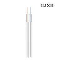 China SM 4 Cores Fiber Optic Indoor FTTH Drop Cable Steel Wire Strength Member for sale