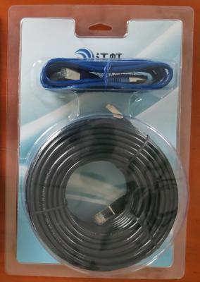 China CCA 10m 20m SFTP LAN Cable 30m Cat5e Network Patch Cable For Outdoor for sale