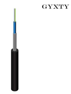 China 2 4 8 12 Cores Central Loose Tube Outdoor Fiber Optic Cable Armored Steel wire for sale