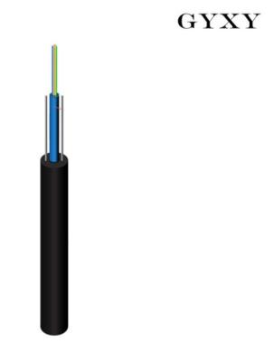 China 2 4 8 12Cores Central Loose Tube Outdoor Fiber Optic Cable Steel strength member for sale