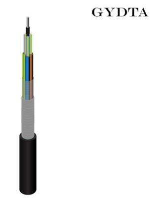 China 12 24 48 72Cores armored Aluminum Stranded Outdoor Fiber Optic Cable for sale