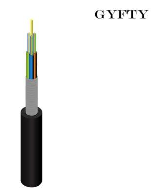 China 12 24 48 72 96Cores Armored Steel belt Stranded Outdoor Fiber Optic Cable for sale