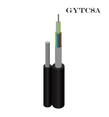 China Armored Figure 8 Self Supporting Fiber Optic Cable 12F 24F G652D 48f Fiber Optic Cable for sale