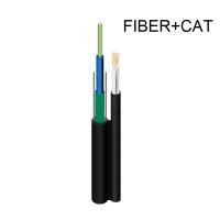 China CAT5E Copper CCA 24AWG Hybrid Optic Copper Fiber Optic Cable Hdmi Composite for sale