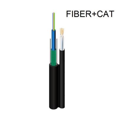 China CAT5E Copper CCA 24AWG Hybrid Optic Copper Fiber Optic Cable Hdmi Composite for sale