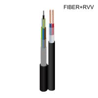 China 250μM Power Hybrid Fiber Optic Cable PE Sheath Composite Black Coaxial for sale