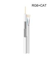China CCA Hybrid Copper Fiber Cable Pvc Sheath RG6 CAT5E AWG24 Copper for sale