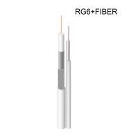 China RG6 FTTH G657A Hybrid Fiber Optic Cable Composite To Coaxial for sale