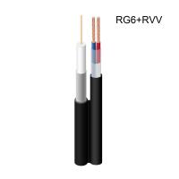 China Coaxial LSZH Hybrid Fiber Power Cable RG6 RVV CCS Copper Conductor For Gigabit Internet for sale