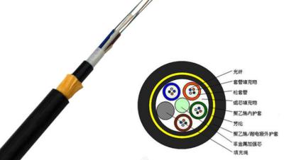 China Outdoor Self Supporting Telephone Cable ADSS  Optical Cable Span 40 80 100 200 for sale
