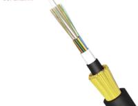 China 40m 60m 80m 100m Span ADSS Cable Aramid Yarn Double Jacket 24core 48core for sale