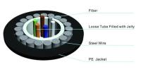 China GYXTY G652D 4f Central Loose Tube Outdoor Fiber Optic Cable Single Mode for sale